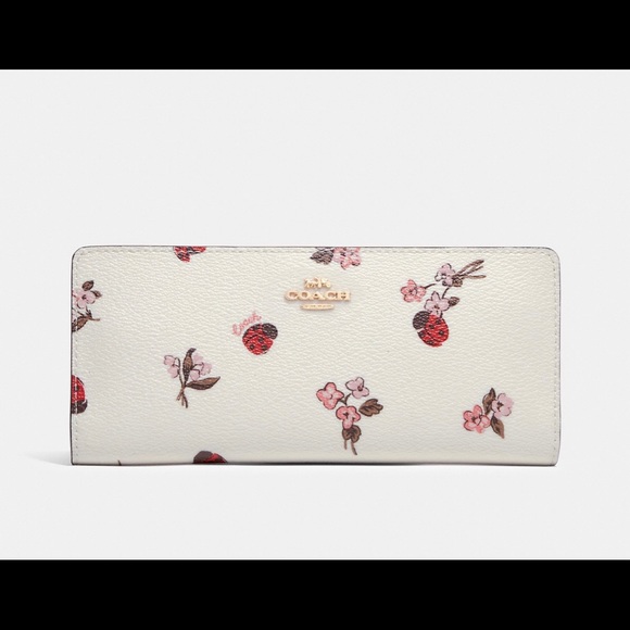 Coach | Bags | Coach City Tote With Ladybug Floral Print With Slim ...